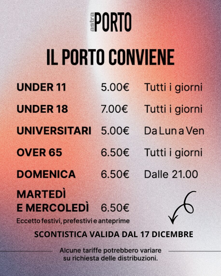 Nuova scontistica | Cinema Porto Astra
